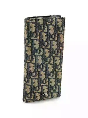 Dior Oblique Canvas Bifold Wallet - Blue