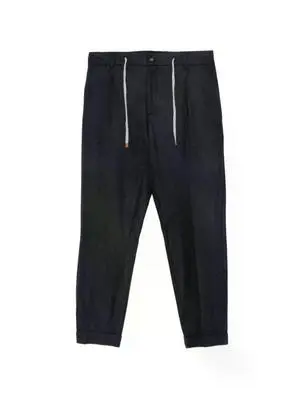 ARTE ANTWERP Roma Drawstring Wool Trousers