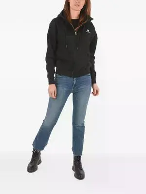 CONVERSE Logo Embroidered Zip-up Hoodie