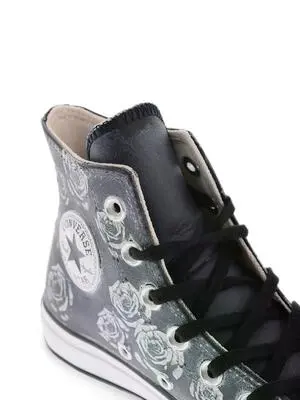 CONVERSE All Star Chuck Taylor Floral Patterned Leather High Top Sneakers With Platform
