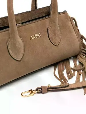 Amiri Micro Fringed Suede Tote Bag