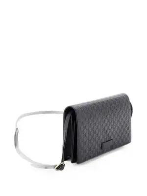 Gucci Wallet On Strap Microguccissima Leather Crossbody Bag