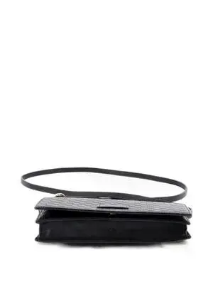 Gucci Wallet On Strap Microguccissima Leather Crossbody Bag