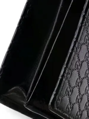Gucci Wallet On Strap Microguccissima Leather Crossbody Bag