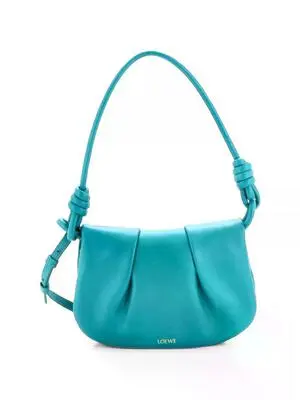 Loewe Paseo Leather Shoulder Bag - Blue