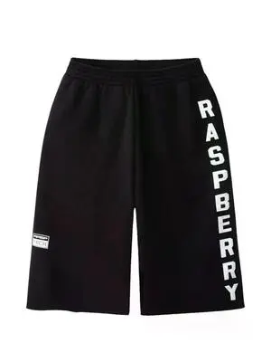 GV GALLERY Berry Logo-print Shorts - Black