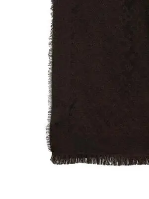 Tagliatore Logo-jacquard Fringed Scarf