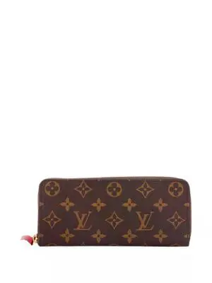 LOUIS VUITTON Clemence Wallet Monogram Canvas Small Wallets - Brown