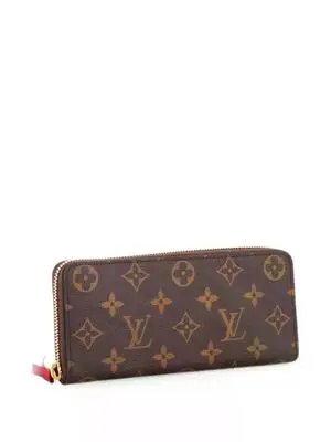 LOUIS VUITTON Clemence Wallet Monogram Canvas Small Wallets