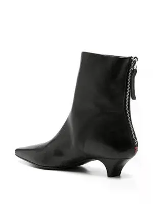 HALMANERA Leather Ankle Boots