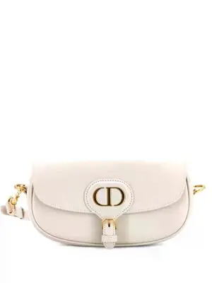 Dior Bobby Flap Bag East West Crossbody Bag - White