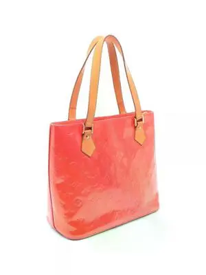 LOUIS VUITTON 2005 Houston Monogram Vernis Handbag - Red