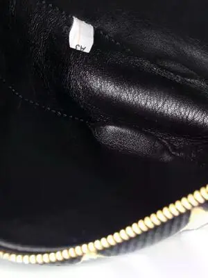 Prada Double Symbole Triangle Bag Leather And Jacquard Mini Shoulder Bag