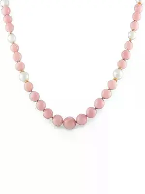 LB EXCLUSIVE Opal And Diamond Necklace - Pink