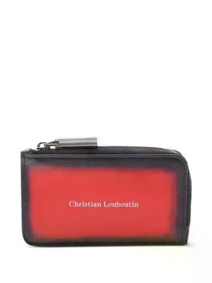 CHRISTIAN LOUBOUTIN 2020s Canopy Leather Coin Purse - Red