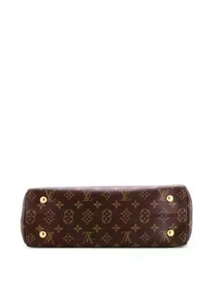 LOUIS VUITTON Monogram Canvas And Leather Satchel - Red