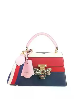 Gucci Queen Margaret Top Handle Bag Colorblock Leather Small Satchel - Multicolour