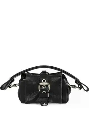 VIVIENNE WESTWOOD Hazel Treasure Leather Mini Bag - Black