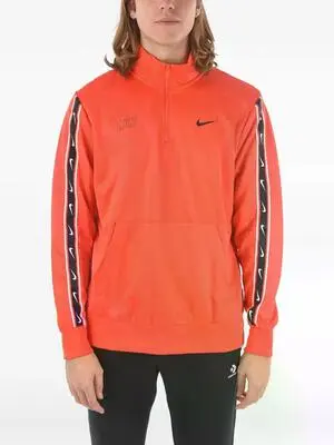 Nike Logo-print Half-zip Sweatshirt - Red