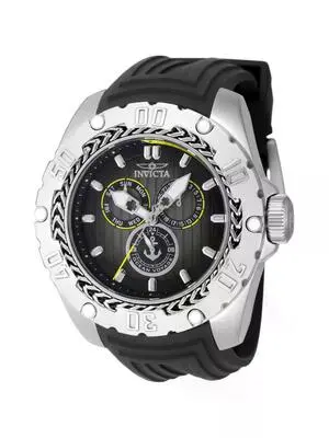 INVICTA Ocean Voyage Chronograph Watch With Silicone Strap - Black