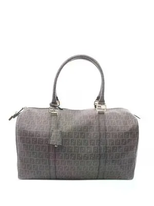 Fendi 2010s Zucchino Boston Bag - Brown