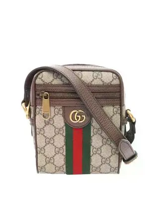Gucci 2000-2015 Mini Gg Supreme Web Ophidia Crossbody Bag - Neutrals