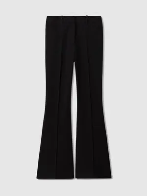 REISS Gabi Flared Suit Trousers - Black