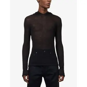 Rick Owens Maglia Hooded Cashmere Jumper