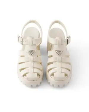 Prada Rubber Platform Sandals