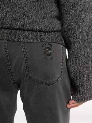 Stefano Ricci Logo Plaque Straight-leg Trousers