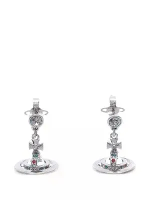 VIVIENNE WESTWOOD Petite Orb Drop Earrings - Silver