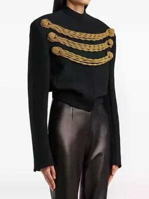 Khaite York Jacket With Cord Embroidery