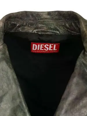 DIESEL® Biker Jacket In Treated Leather
