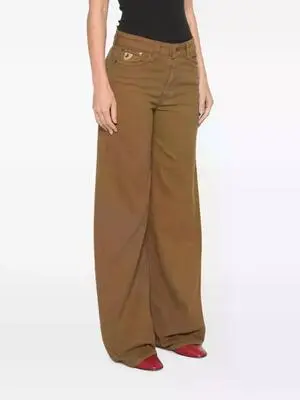 LOIS Logo-patch Wide-leg Jeans