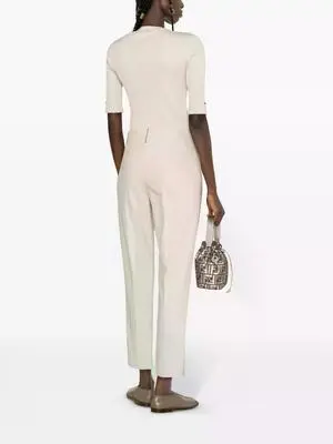 Brunello Cucinelli High-waist Cropped Trousers