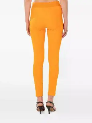 DIESEL® Microfibre Leggings With Cut-off Logo