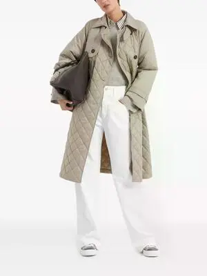 Brunello Cucinelli Quilted Trench Coat