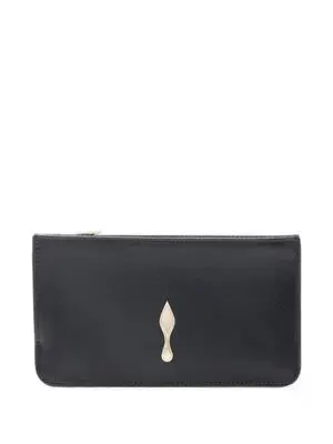 CHRISTIAN LOUBOUTIN 2020s Logo-plaque Coin Purse - Black