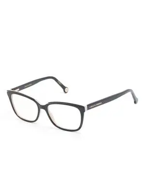 Carolina Herrera Polished-effect Cat-eye Glasses
