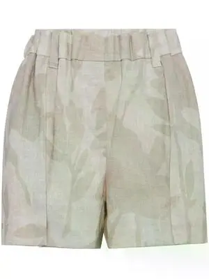 Brunello Cucinelli Linen Bermuda Shorts - Neutrals