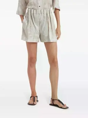 Brunello Cucinelli Linen Bermuda Shorts