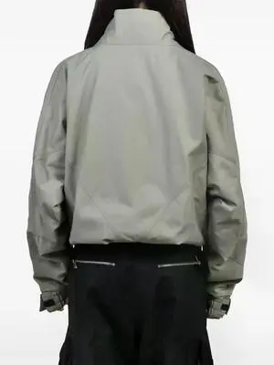 Attico Logo Patch Drawstring Bomber Jacket
