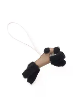 Hermès Shearling Poodle Bag Charm - Brown