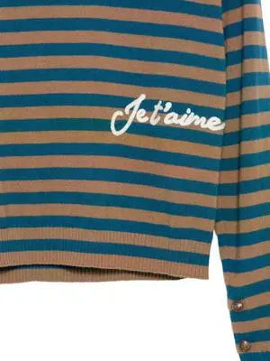 Liu Jo Striped Roll-neck Sweater