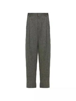 Dsquared2 Herringbone-pattern Pleated Trousers