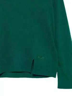 Liu Jo Rhinestone-logo Side-slit Sweater