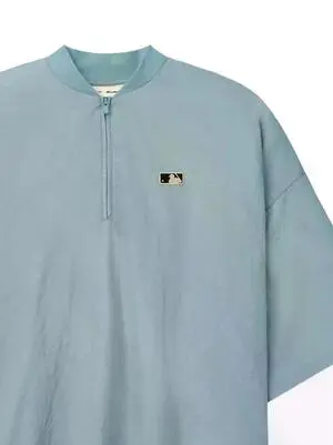 Fear Of God Mlb Logo-patch T-shirt - Blue