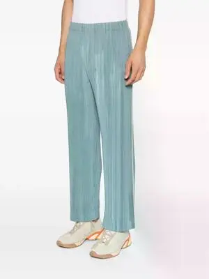 Issey Miyake Pleated Side-stripe Trousers