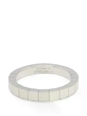 Cartier 18k White Gold Lanière Ring - Silver
