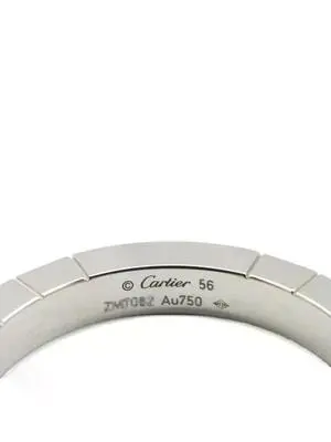 Cartier 18k White Gold Lanière Ring - Silver